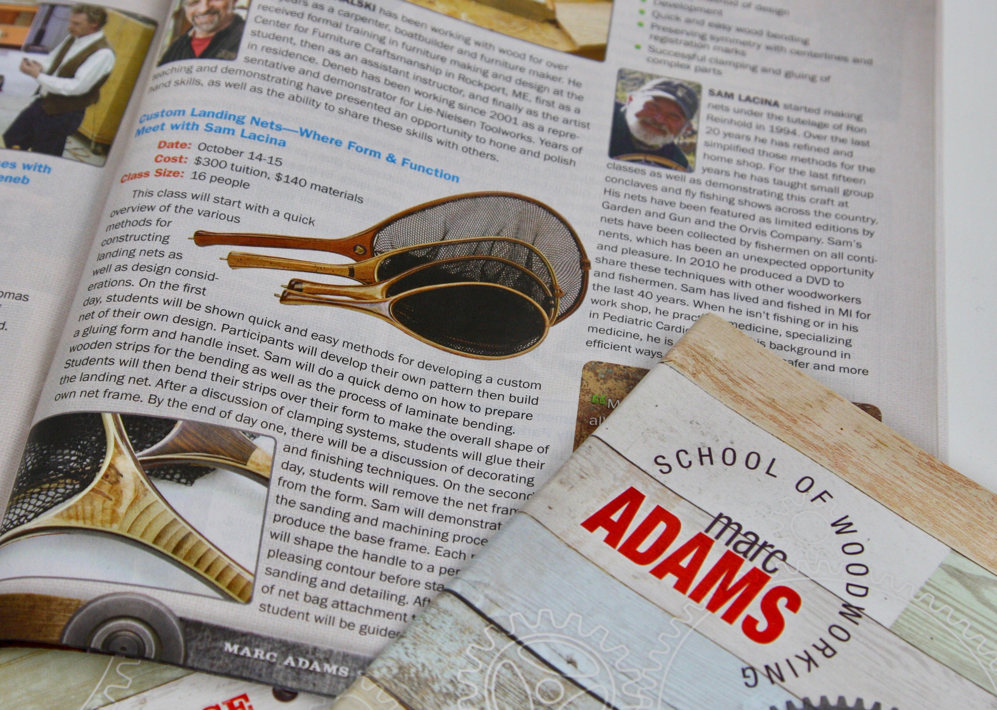 Handcrafted Custom Wooden Fly Fishing Landing Nets