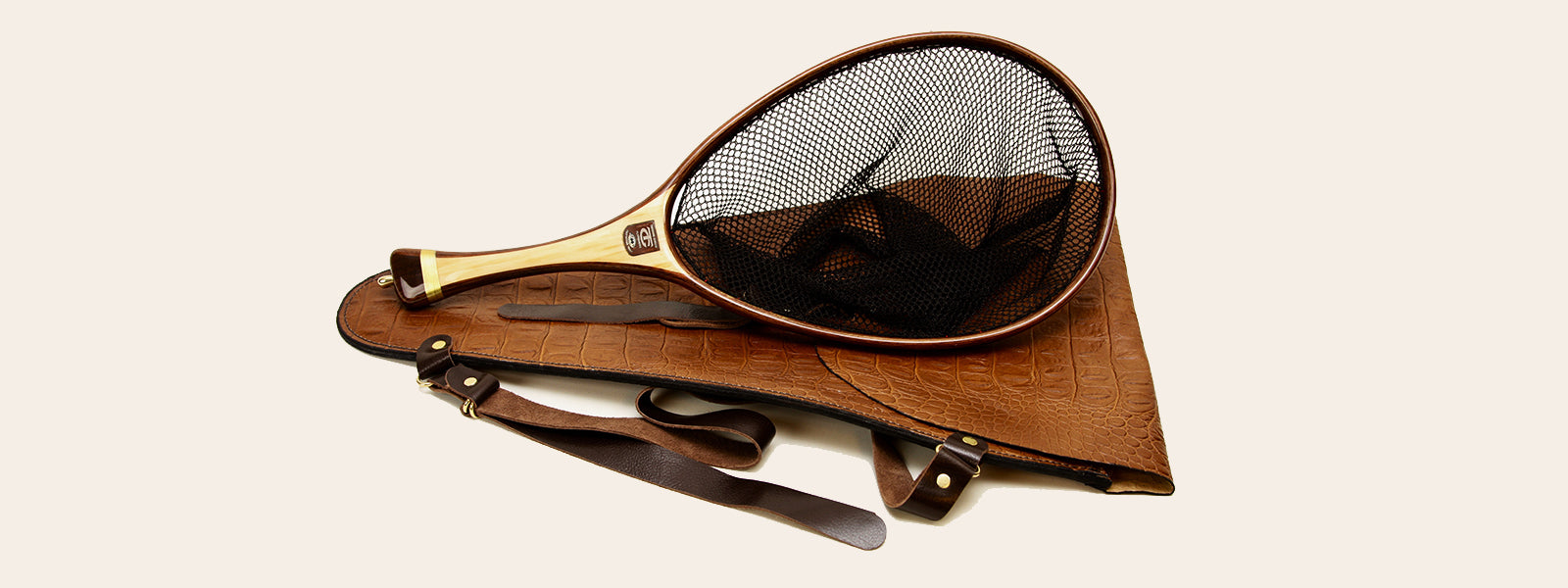 Handcrafted Custom Wooden Fly Fishing Landing Nets