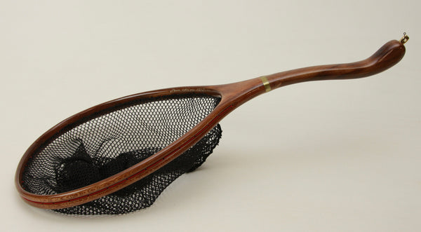 Custom Landing Net with compound curved handle. - Nets that Honor the Fish