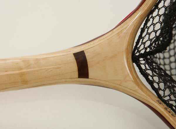 Small Tenkara style wooden landing net: Curly maple and walnut accents ...