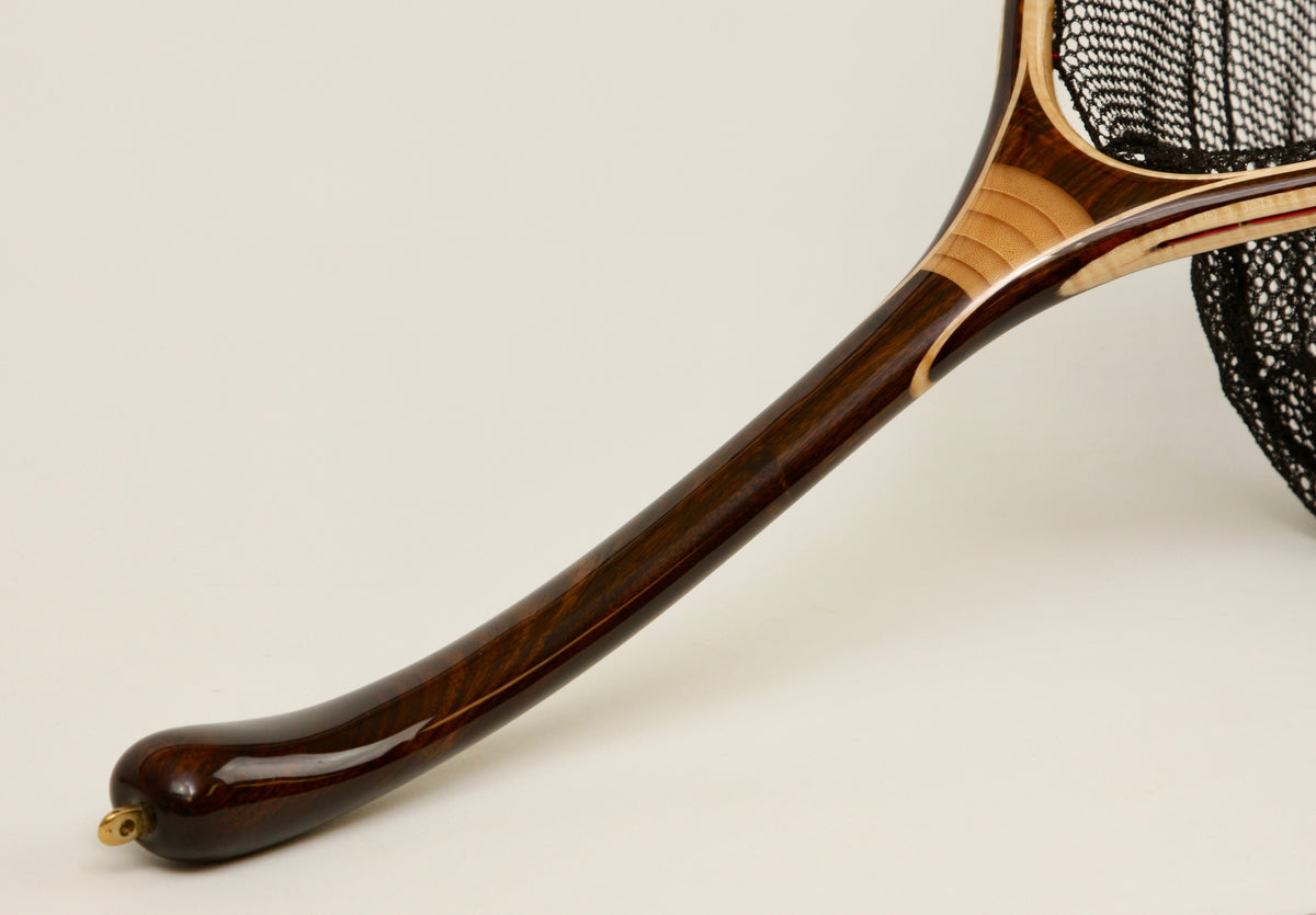 A unique custom wooden landing net for a unique person. - Nets that ...
