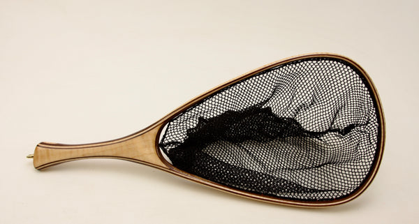 Medium sized Custom Fly Fishing Landing Net; Tiger maple and Walnut ...