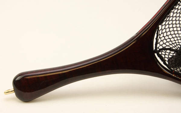 Medium Trout Landing Net with Deeply Dyed Curly Maple - Nets that Honor ...