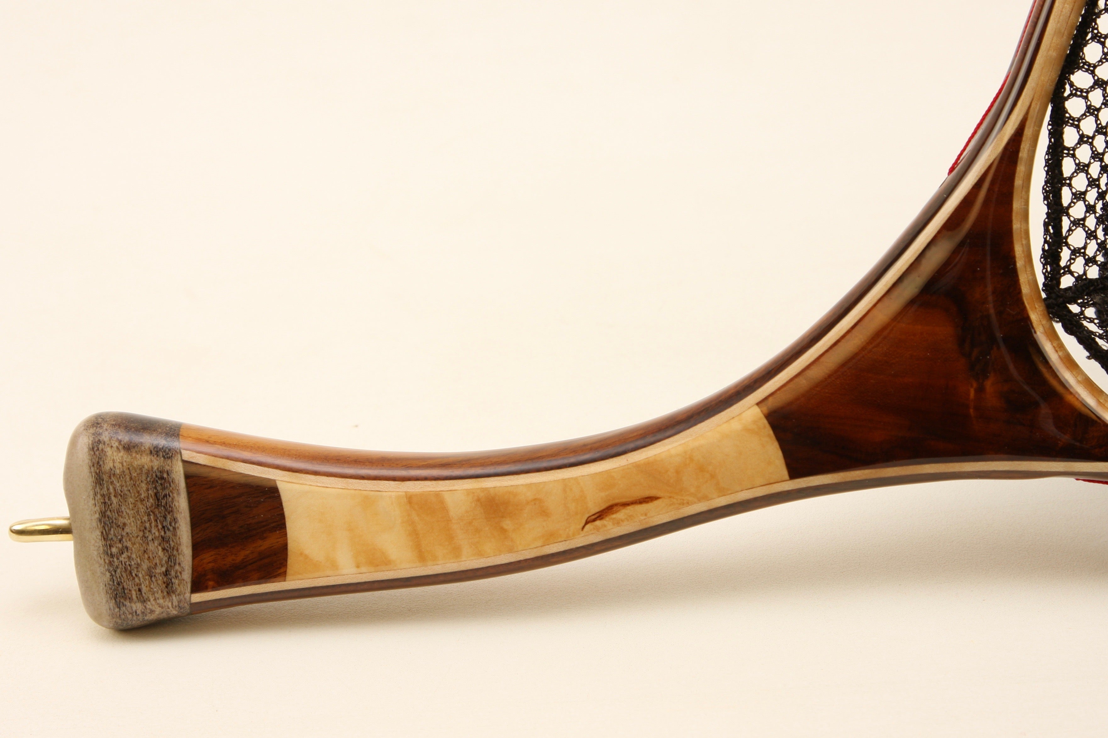 Medium sized Fly Fishing Net: Burl Maple, Texas Ebony and Elk antler ...