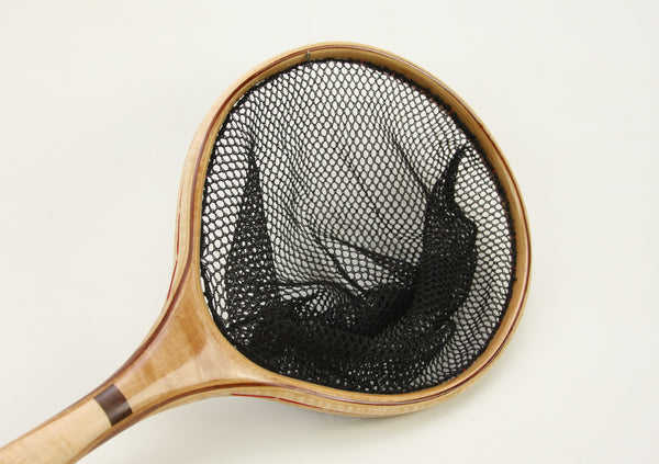 Small Tenkara style wooden landing net: curly and birdseye Maple - Nets ...