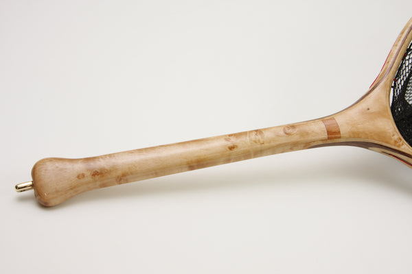 Small Tenkara style wooden landing net: curly and birdseye Maple - Nets ...