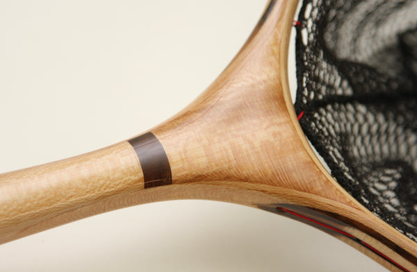 Small Tenkara-style wooden landing net: Sycamore and Walnut accent ...