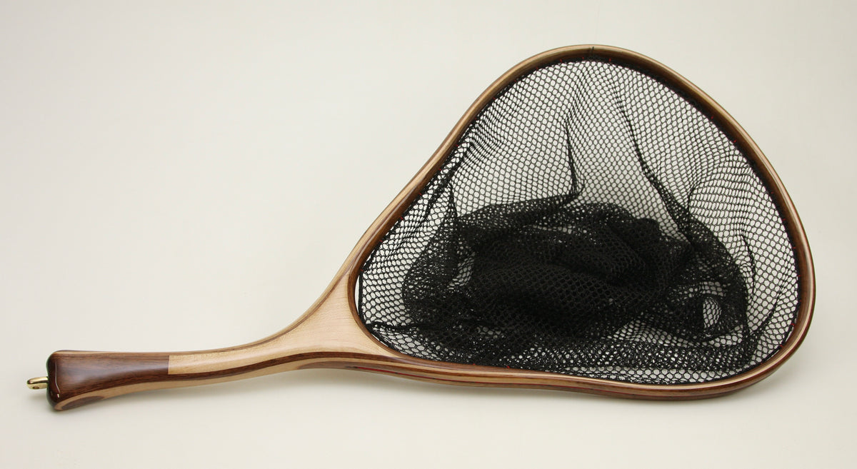 Custom wooden catch and release landing nets in stock, ready to ship ...