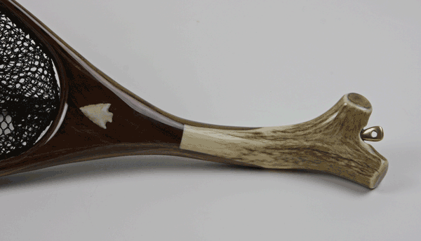 Custom Landing Net with antler handle. - Nets that Honor the Fish
